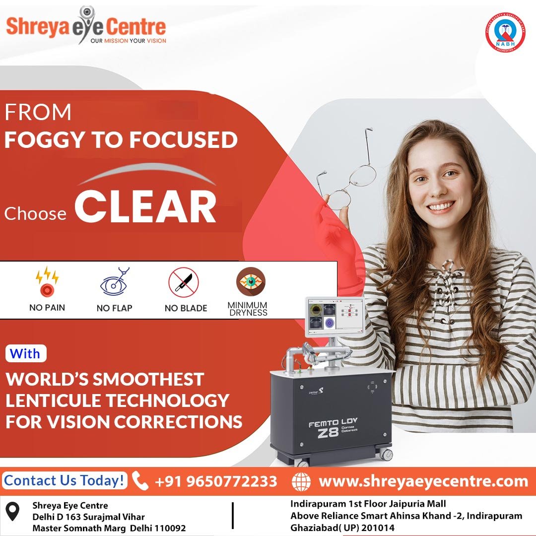 CLEAR Spectacles Removal Surgery in Delhi